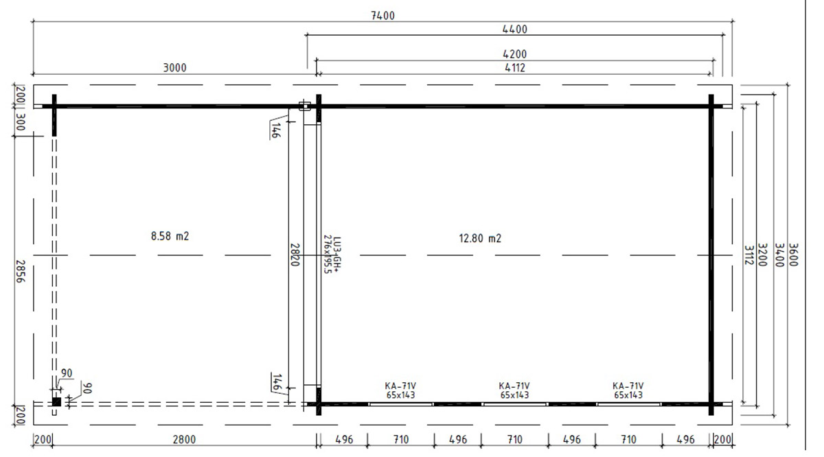 Modern Summerhouse with Veranda Jacob 7x3m|Summerhouse24