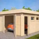 Big Garage D with Double Doors 4.5x5.5m - Summerhouse24