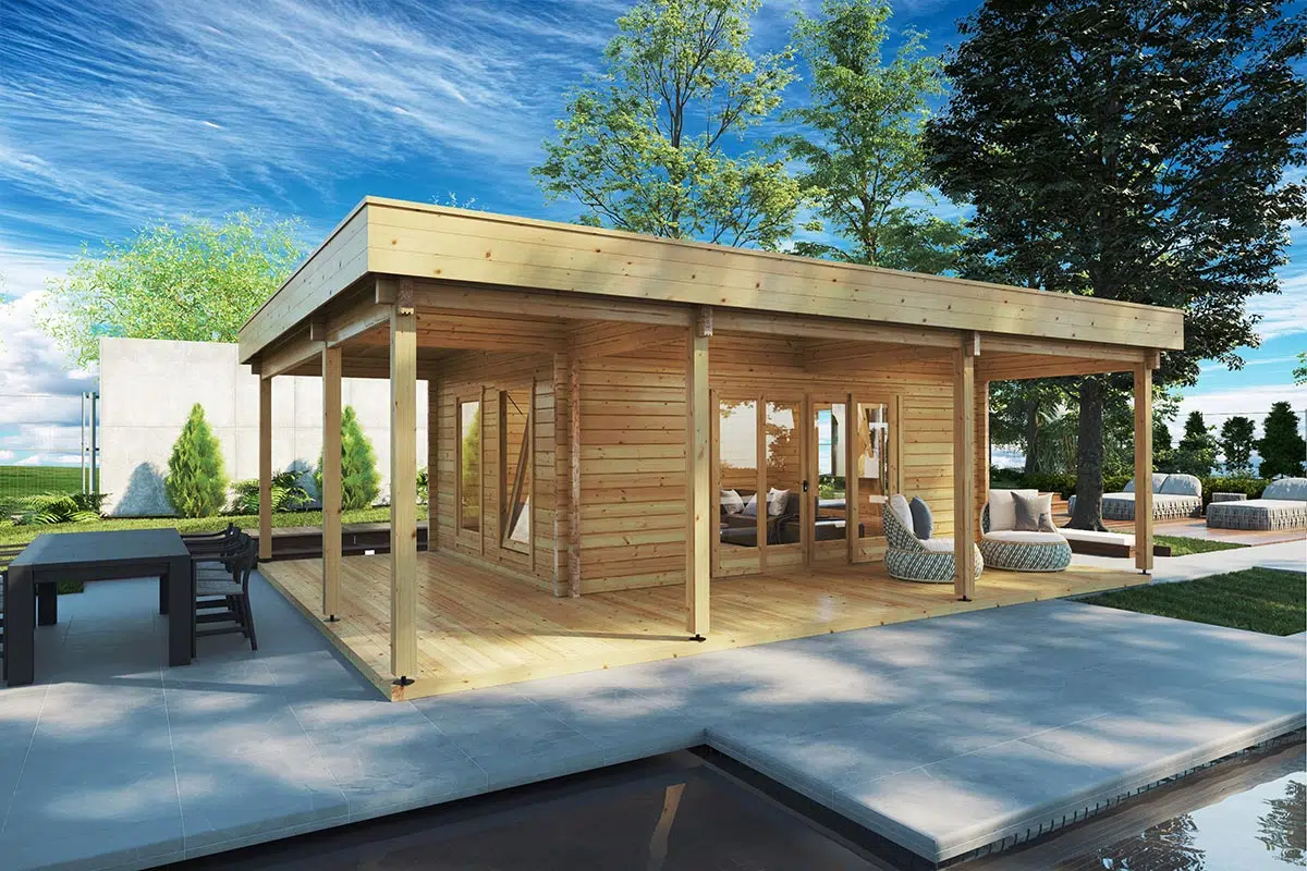 Summer House with Veranda Remo1 6x8m - Summerhouse24