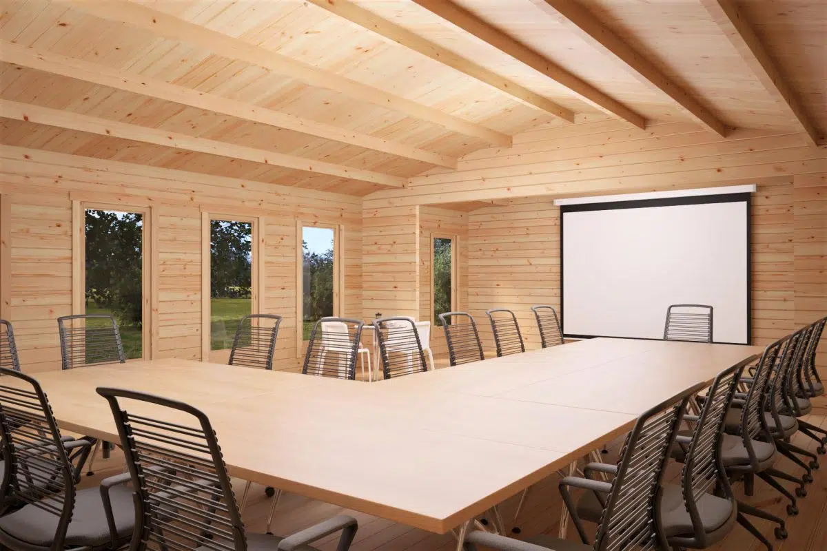 Large Log Cabin Conference Room 93m²14x7m - Summerhouse24
