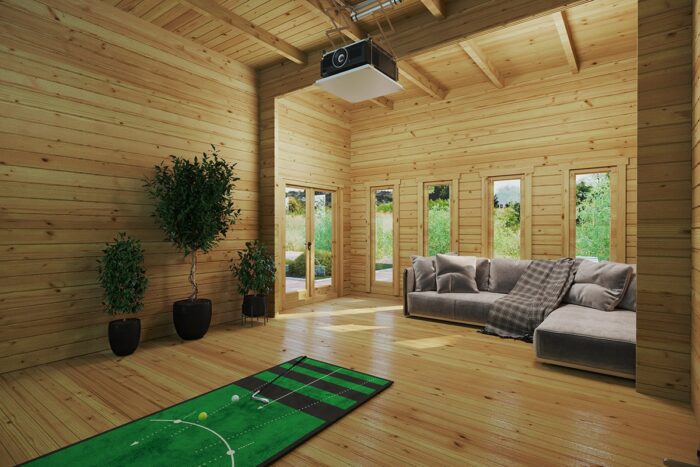 Garden Golf Simulator Room Cabin 6x4m 70mm Summerhouse24