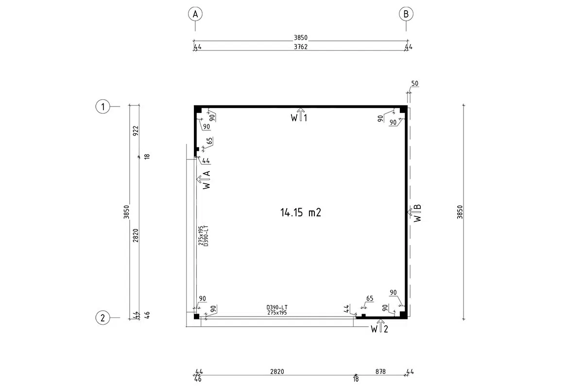 Modern Garden Room OliviaALU 44mm 3.8x3.8m Summerhouse24