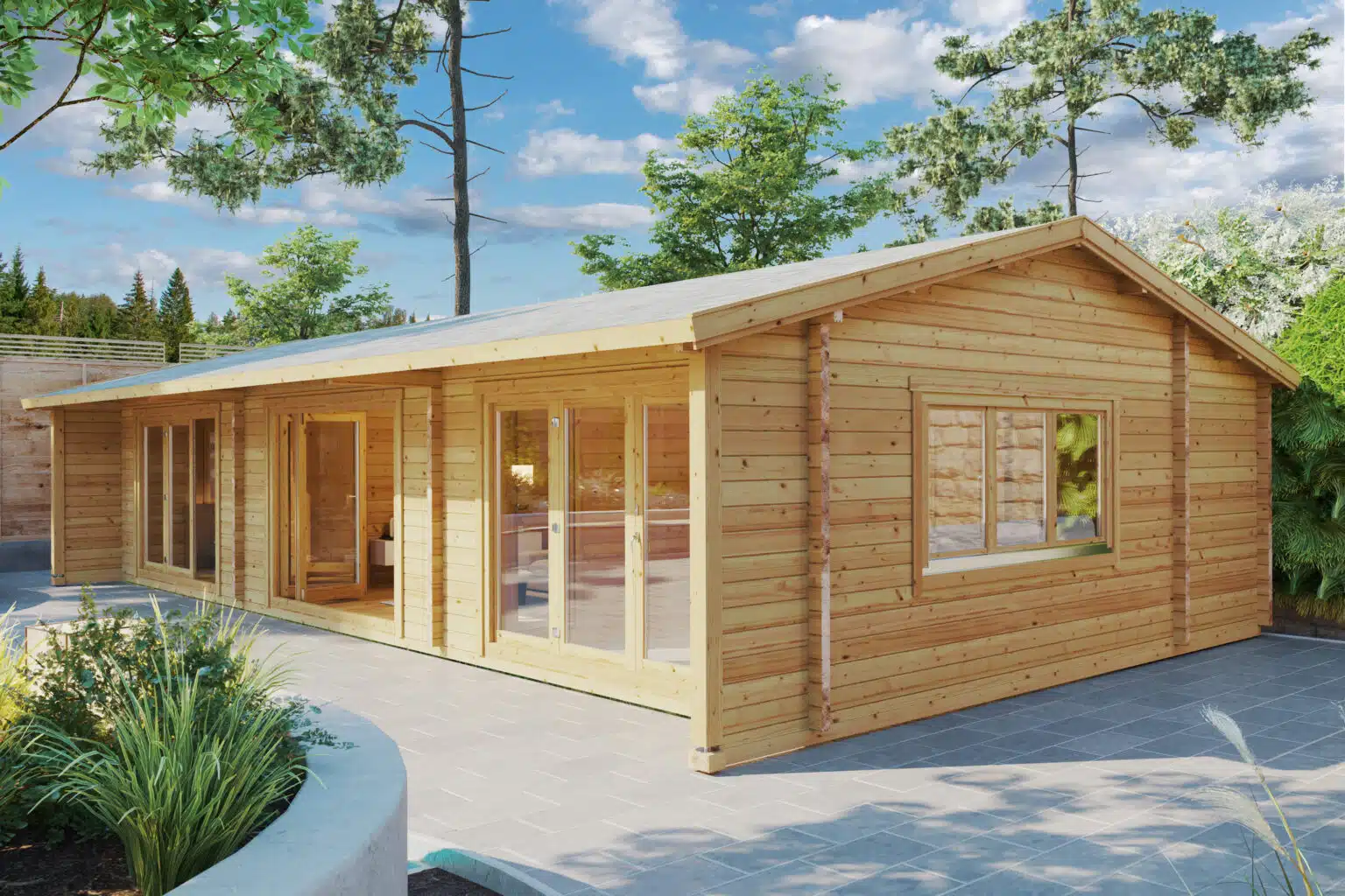 Log Cabin with 2 Bedrooms Holiday S2 70m² - Summerhouse24
