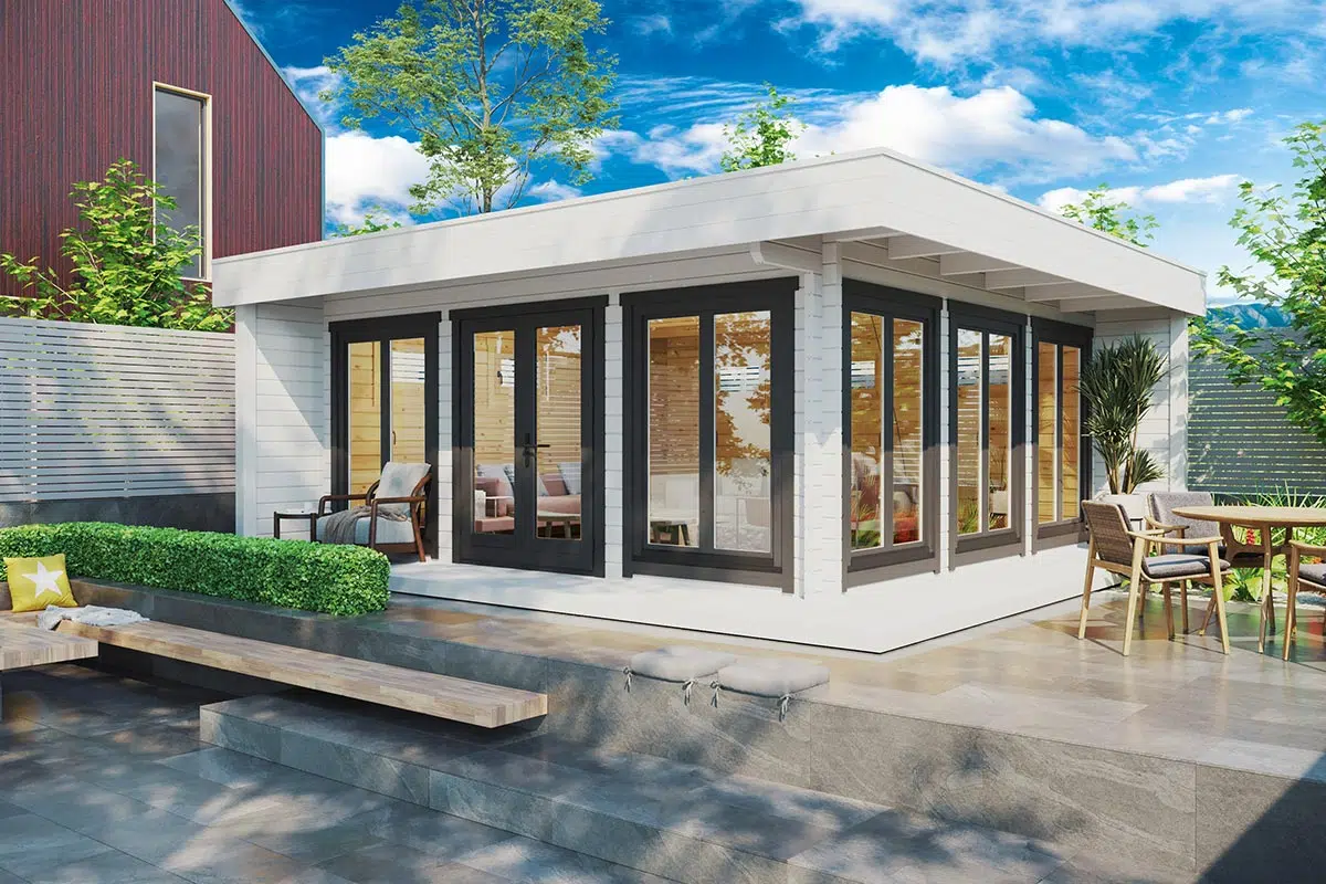 Spacious Summer House with Veranda "Roger" 25m² | 6 x 6 m